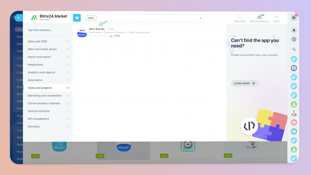 Miro integration app